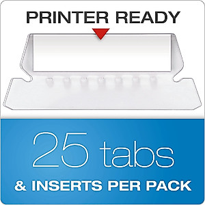 Pendaflex 04152 1/5 BLA Reinforced Hanging File Folders, Letter Size, Black, 1/5 Cut, 25/BX (4152 1/5 BLA)