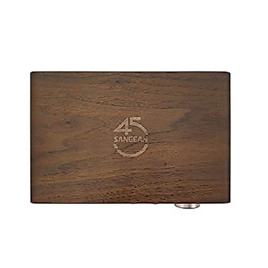 Sangean WR-16SE AM/FM/Bluetooth/Aux-in/USB Phone Charging 45th Anniversary Special Edition Wooden Cabinet Radio (Dark Walnut with Rose Gold)