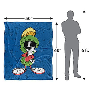 Looney Tunes Blanket, 50"x60", Marvin Character Silky Touch Super Soft Throw