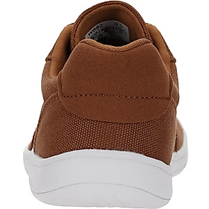 WHITIN Wide Toe Box Shoes for Men Canvas Minimalist Barefoot Sneakers Zero Drop Sole Minimus Size 11 11W Width Walking Gym Training Brown White 45