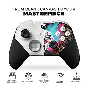 DreamController Harly Quinn X-box Elite Controller Series 2 Core Limited Edition Custom Elite Core Controller for X-box One/Series X/S Made with Advanced HydroDip Paint Technology (Not Just a Skin)