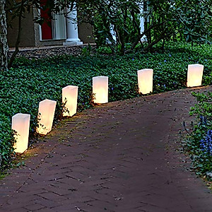 Lumabase 32406 Solar Powered Luminaria Kit, White