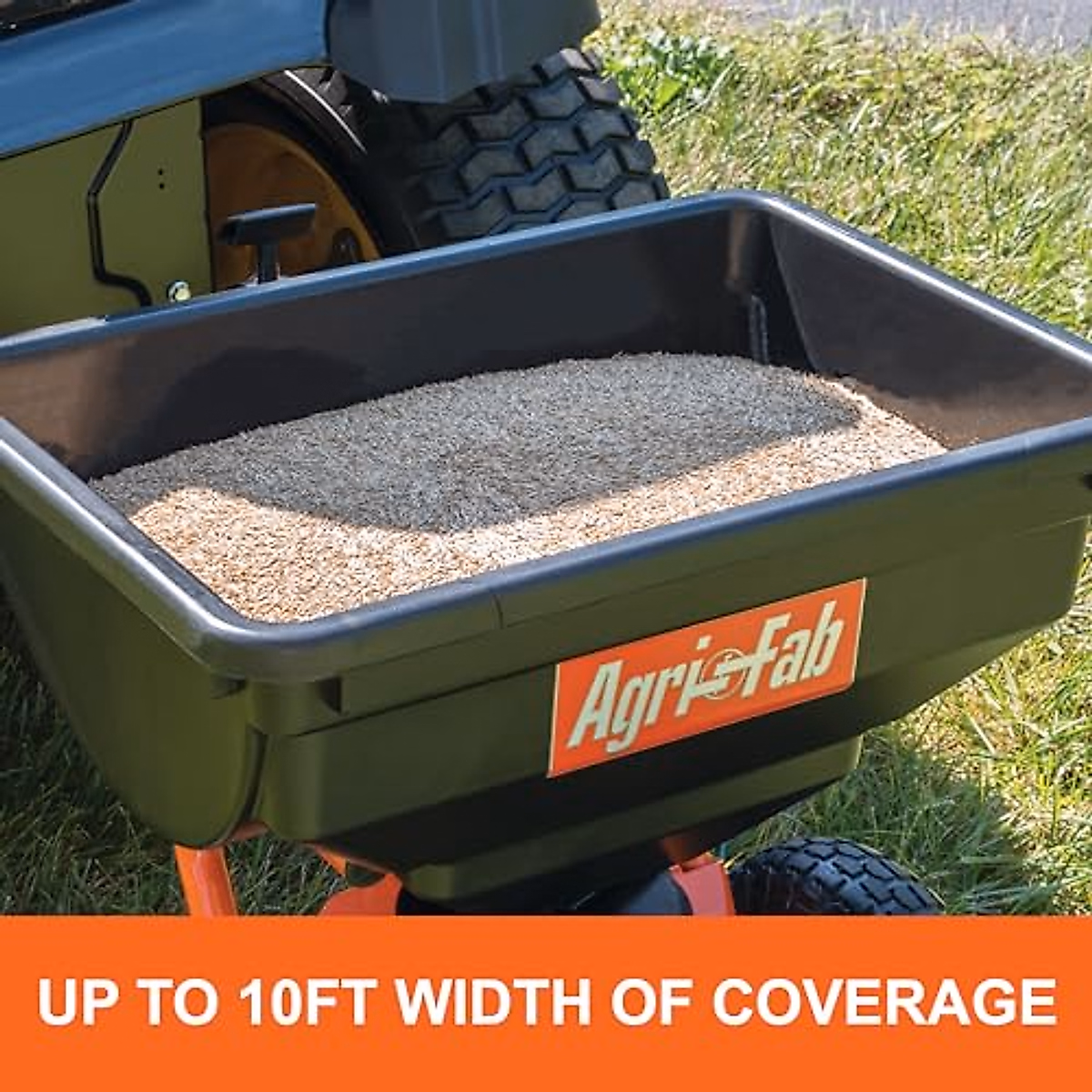 Agri-Fab 45-0530-131, 85 lb. Tow Broadcast Spreader,Black/Orange