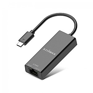 EDiMAX USB-C 2.5Gbps Ethernet LAN Adapter, USB 3.1 Type-C to RJ45 Gigabit Network Converter, 2.5Gbps/1Gbps/100Mbps, Plug and Play, Windows, Gaming Laptops, MacBook Pro, iPad Pro and More, EU-4307 V2