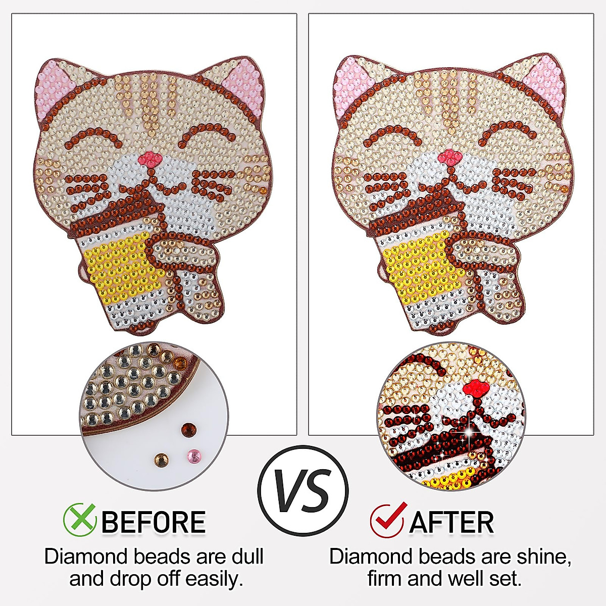 Diamond Painting Sealer, Topwey Diamond Painting Adhesive with Applicator Helps retain Your Diamond Sparkle，Also Applicable to Puzzles for Adults(125ML 4.4 Fl Oz)