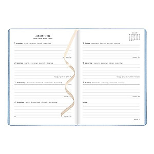 Letts of London Zodiac Weekly/Monthly Planner, 12 Months, January to December, 2024, Sewn Binding, A5 Size, 8.25" x 5.875", Multilingual, Sky (C082296-24)