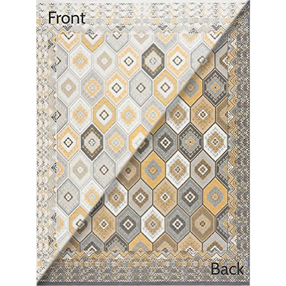 Double Sided, Water Resistant Indoor Outdoor Rug 8x10 | Outdoor Rugs for Patio, Deck, Porch, Entryway | Fade Resistant Outside Area Rug | 7'11'' x 10'3'' Cream | Floral, Tropical or Geometric