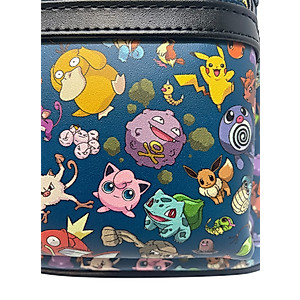 Loungefly Pokemon First Generation Printed Mini Backpack (Navy, One Size)