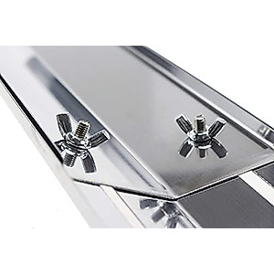 Hisencn Adjustable Stainless Steel Grill Heat Plate Shield, Heat Tent, Flavorizer Bar, Burner Cover, Flame Tamer, Heat Deflectorfor Brinkmann Gas Grill, Extends from 11.75" up to 21"