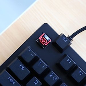 BYNNIX 4Pcs Red Optical Switches V2 Hot Swap Slient Liner Switch for Huntsman Elite Gaming Mechanical Keyboard Huntsman Elite Gaming Keyboard v2 Linear clicky