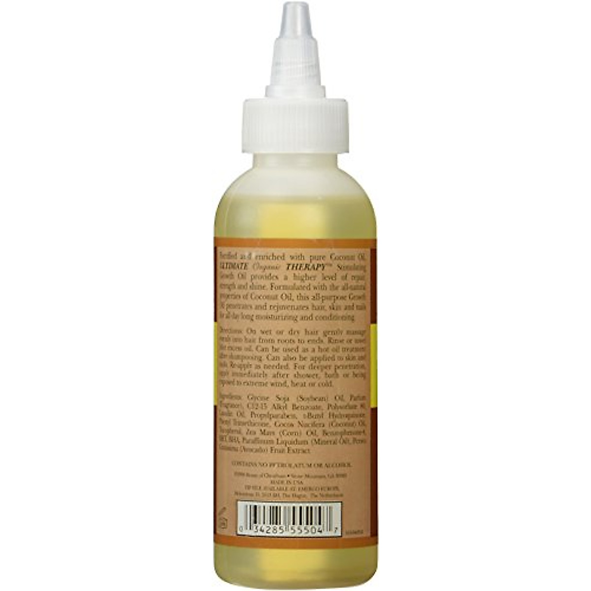 Originals by Africa's Best Therapy Coconut Oil Stimulating Growth Oil, Penetrates & Rejuvenates Hair, Skin and Nails For All Day Long Moisturizing and Conditioning, 4oz Bottle