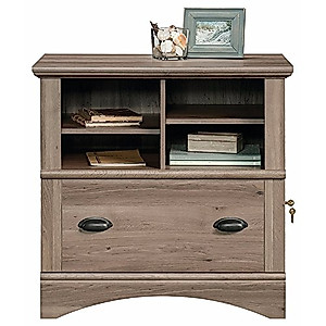 Sauder Harbor View Lateral File, Salt Oak finish