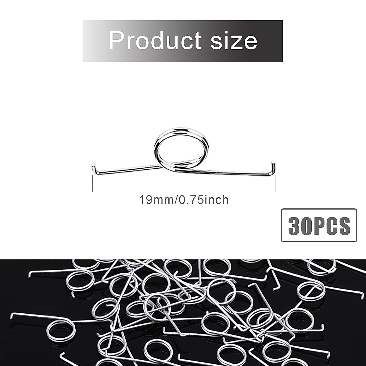 AIEX 30pcs Trigger Button Springs, Springs for PS5 Controller L2 R2 Springs Replacement PS5 Trigger Springs Compatible with Playstation PS5 Controller Parts