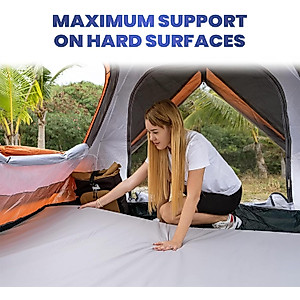 Matrix Cell 4 inch Queen Memory Foam Floor Mattress Pad, Roll Up Mattress, Guest Floor Mattress for Adults, Roll Away Bed for Sleepover, Sleeping Mat, Cot Mattress Pad, Heavy Duty Travel Cot