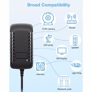 Aclorol 24V 1A Power Supply Adapter 24W AC 100V-240V to DC 24volt Power Converter Wall Charger Transformer 1000mA 800mA 600mA 400mA 5.5X2.1mm/2.5mm for LED Strip Light CCTV Security Camera (2 Pack)