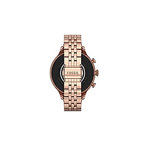 Fossil Women's GEN 6 Touchscreen Smartwatch with Speaker, Heart Rate, NFC, and Smartphone Notifications, Rose Gold, Bracelet