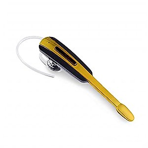 TEK STYZ Headset Compatible with Vivo iQOO 11 Pro in Ear Wireless Bluetooth Noise Canceling Earpiece (Black/Gold)