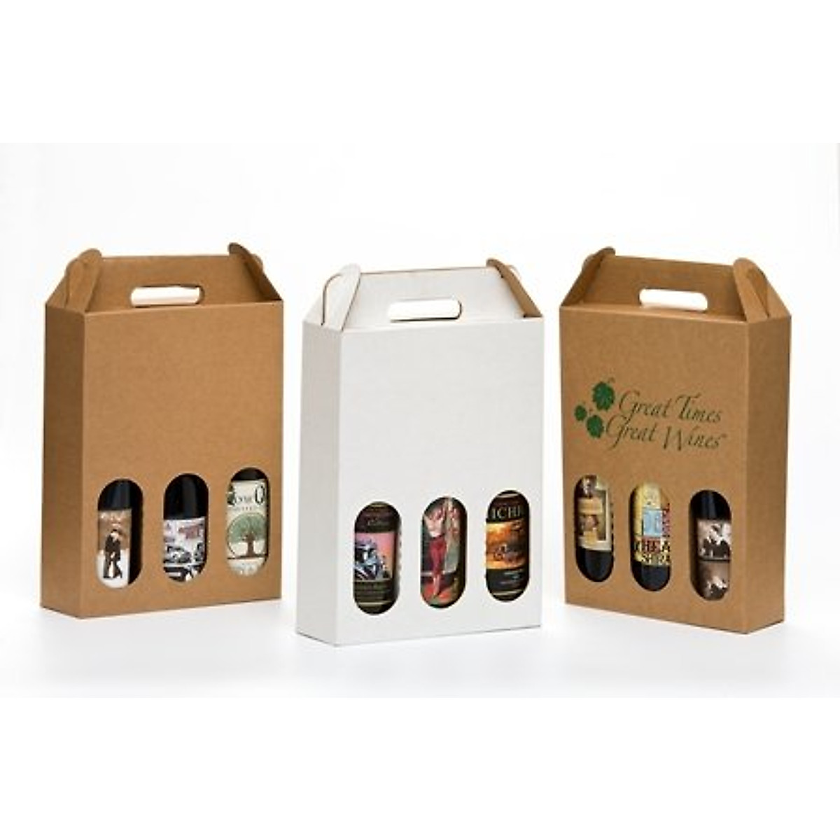 3pk Wine Carrier - Printed