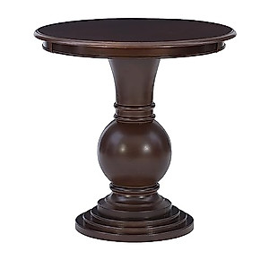 Powell 809-350 Espresso Round Accent Table 26"L x 26"W x 26"H