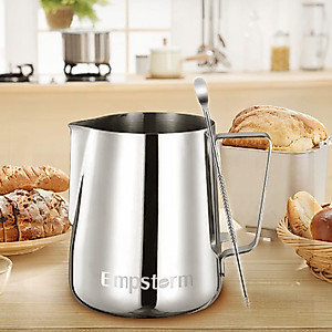 Empstorm Espresso Machine 20 Bar, 3 in 1 Espresso Maker with Milk Frother Steam Wand for Latte & Cappuccino - Espresso Accessories Stainless Steel Milk Frothing Pitcher 12 Oz with Decorating Pen