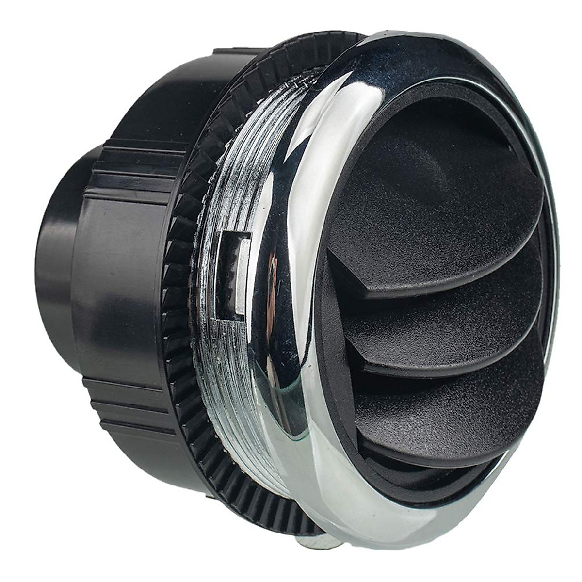 Garneck Round A/C Air Outlet Vent Electroplate Knob Type Universal for RV Bus Boat Yacht Electric Car Caravan 87mm/75mm 46mm