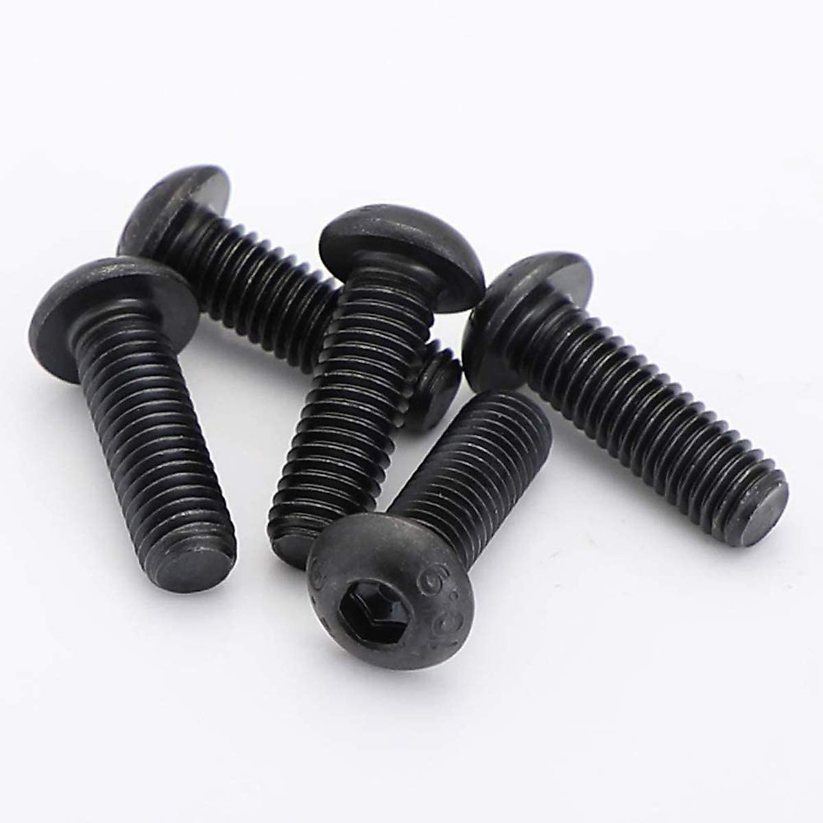 NGe M5x8mm Button Head Socket Cap Screws,Alloy Steel, Fully Threaded,Allen Hex Drive(M5X8,100Pcs)