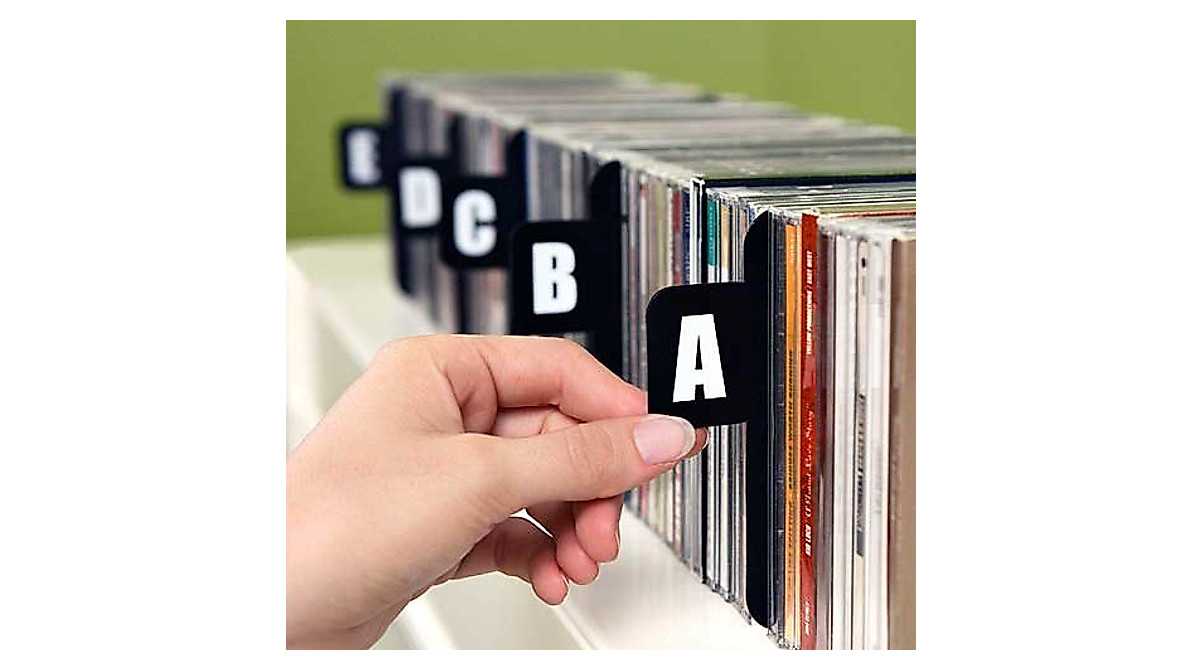Organize Your Media with Alphabet DVD Dividers