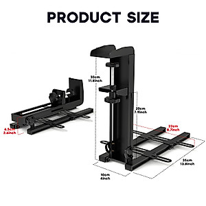 Hotas Mount Foldable Desk Mount for Flight Joystick Throttle Hotas Joystick Mount for Logitech X52/X52 Pro/X56 Thrustmaster T 16000M/HOTAS Warthog/T Flight One/4/TCA/VKB Gladiator NXT/VPC WARBRD（2PCS）