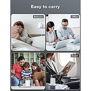 100W USB C Wall Charger, TECKNET GaN Ⅲ Portable USB-C Fast Charger Block with Type C Cable, PD Power Adapter for iPhone 14/14 Pro, MacBook Pro, iPad, AirPods, Dell XPS, Pixel, Samsung, PS5, Switch