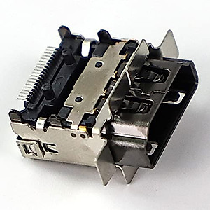 FENGCHUANG 1Pcs H-DMI Port Socket Interface Connector Replacement,Xbox Series Accessories,Original HD Port for Xbox Series S/X,Black