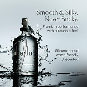 Uberlube Silicone Base Lube - Unscented Silicone Lubricant Personal Lubrication : Latex Safe Privacy Sex Lube Liquid for Couples Women & Men - Flavorless, Vaginal & Anal - 112ml