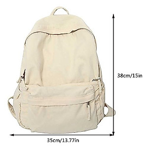 Juoxeepy Canvas Backpack Laptop Backpack for Women Men Grunge Aesthetic Backpack Lightweight Classic Backpack Vintage Travel Daypack