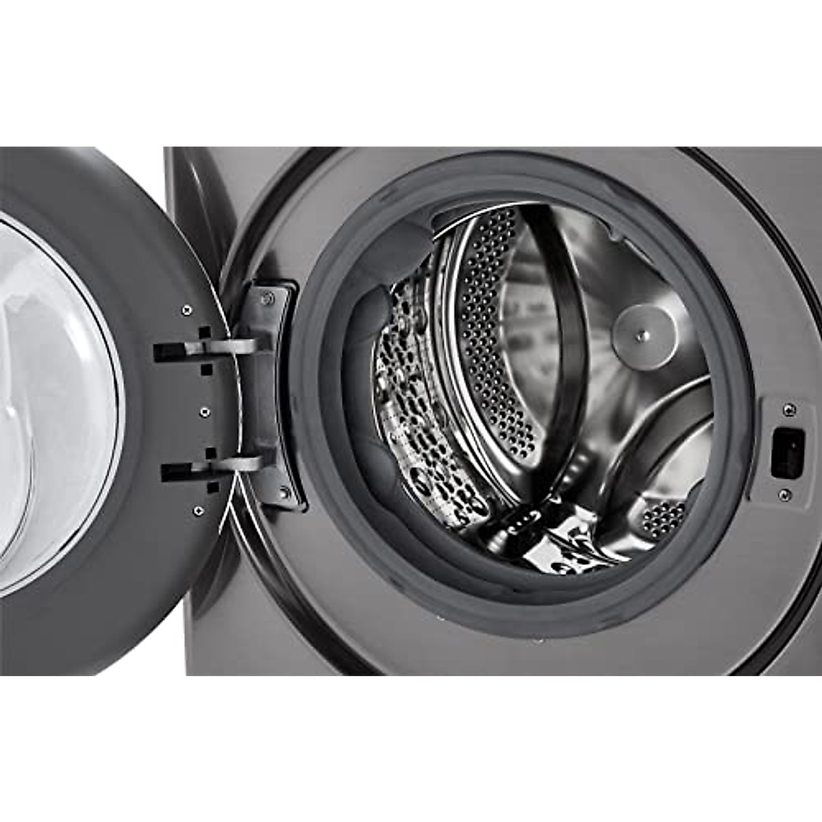 LG WM3555HVA 24 Inch Smart Front Load Washer/Dryer Combo with 2.4 cu.ft. Capacity, 14 Wash Programs, 13 Wash Options, 8 Dry Cycles, TurboWash™, Allergiene™ Cycle, Sanitize Cycle, Steam Refresh,