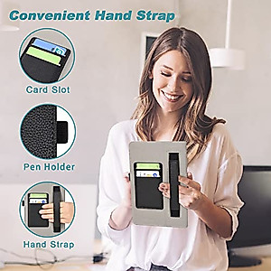 DMLuna Case for TCL Tab 8 LE 8" Tablet (Model: 9137W) 2023 Release, (Not Fit TCL Tab 8 Model: 9038S), Folio Premium PU Leather Stand Cover with Hand Strap/Card Slot, Black