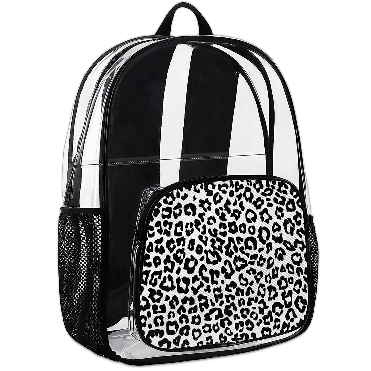 TropicalLife Clear Backpack Animal Giraffe Heavy Duty PVC Transparent Bookbag See Through School Bag for College