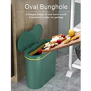 aDeerElf Automatic Trash Can with Essential Oil Diffuser,4 Gallon Bathroom Trash Cans with Lids,Touchless Trash Can Bedroom,Small Smart Trash Cans Motion Sensor Green