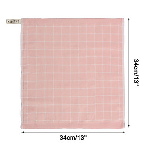 PiccoCasa 100% Cotton Terry Kitchen Dish Cloths, Highly Absorbent, Fast Drying and Machine Washable Dish Towel - Great for Household Cooking Cleaning, 6 Pack, 13 x 13 Inches Pink