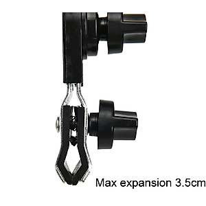 STARRY CITY Chair Umbrella with Universal Adjustable Clamp,46 inch Sun Shade,Clip on Parasol for Patio Chair Beach Chair Wheelchairs Golf Carts (L-Blue)