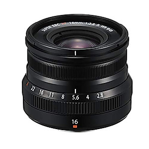 Fujinon XF16mm F2.8 R Weather Resistant Lens, Black