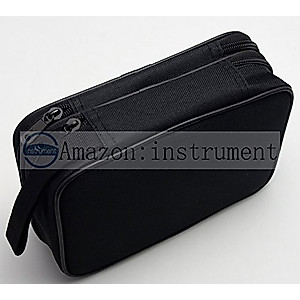 TestHelper TH19 Double Layered Padded Carrying Zipper Soft Case with Wrist Strap Use for Multimeter Meter
