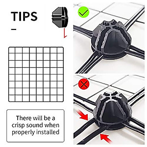 KOUSI 14"x14" Wire Cube Storage, Metal Grid Organizer, 30-Cube Modular Shelving Unit, Stackable Bookcase, Ideal for Living Room, Bedroom, Office