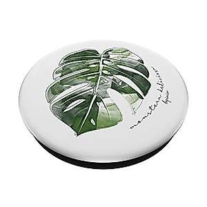 Window Leaf Monstera Variegata Plant Leaf Cute PopSockets Swappable PopGrip