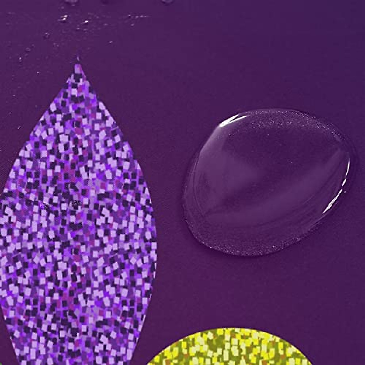 xigua Mardi Gras Bath Curtain Rugs Sets 2 Pcs,Mardi Gras Lily and Shimmer Beads Bathroom Theme Set with Shower Curtain and Non-Slip Carpet -12 Hooks-60X72in