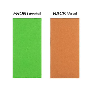 REPTI ZOO Reversible Reptile Carpet Pack of 2PCS, Terrarium Substrate Bedding Liner (17 in X 35 in) for 10/20/30/40 Gallon Tanks, Both Sides Usable Reptile Floor Mat