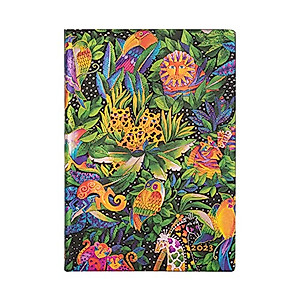 Paperblanks 12-Month Flexi Planners 2023 Jungle Song | Horizontal | Midi (125 × 175 mm)