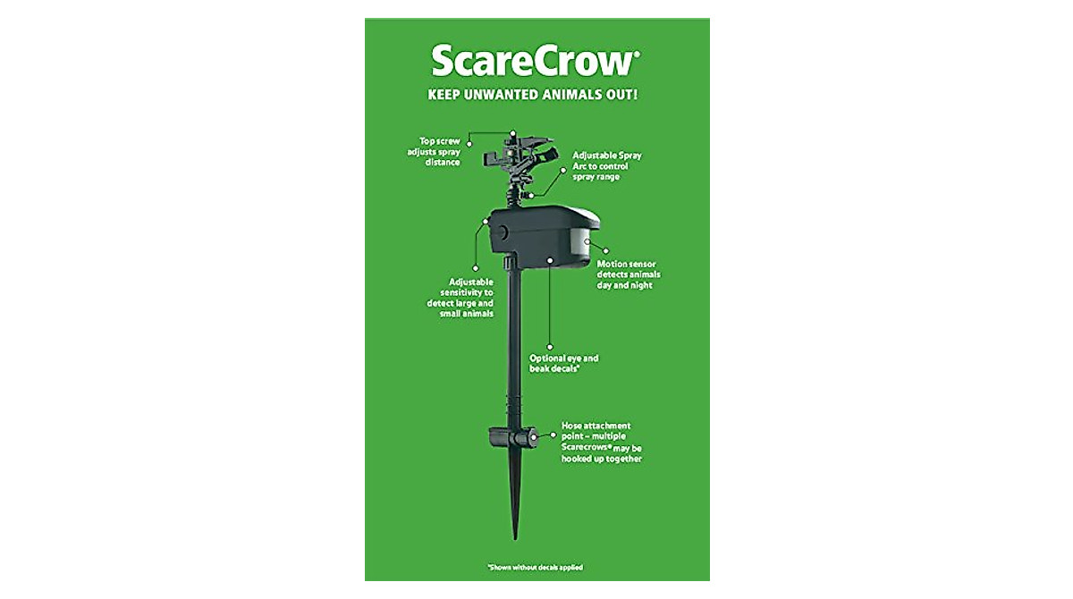 COSTWAY Scarecrow: Motion-Activated Animal & Pest Repellent
