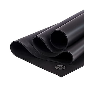 Manduka GRP Adapt Hot Yoga Mat - For Women and Men, Durable, Non Slip Grip, Sweat Resistant, 5mm Thick, Black, 71" X 24"