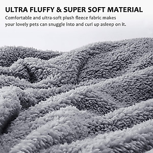 Dog Blankets for Large Dogs, Super Soft Warm Sherpa Fleece Plush Doggie Blankets and Throws for Small Medium Puppy Doggy Pet Cats，50x60 inches