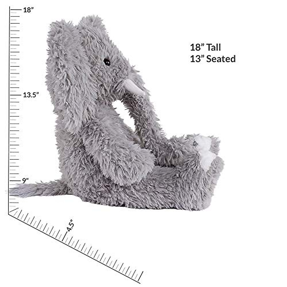 Vermont Teddy Bear Stuffed Elephant - Oh So Soft Elephant Stuffed Animal, Plush Toy, Gray, 18 Inch