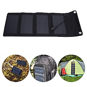 Jeanoko Solar Charger Panel, PET Laminating PVC Surface 20.08x7.48x0.12in Photovoltaic Solar Panel for Mobile Phone Power Bank